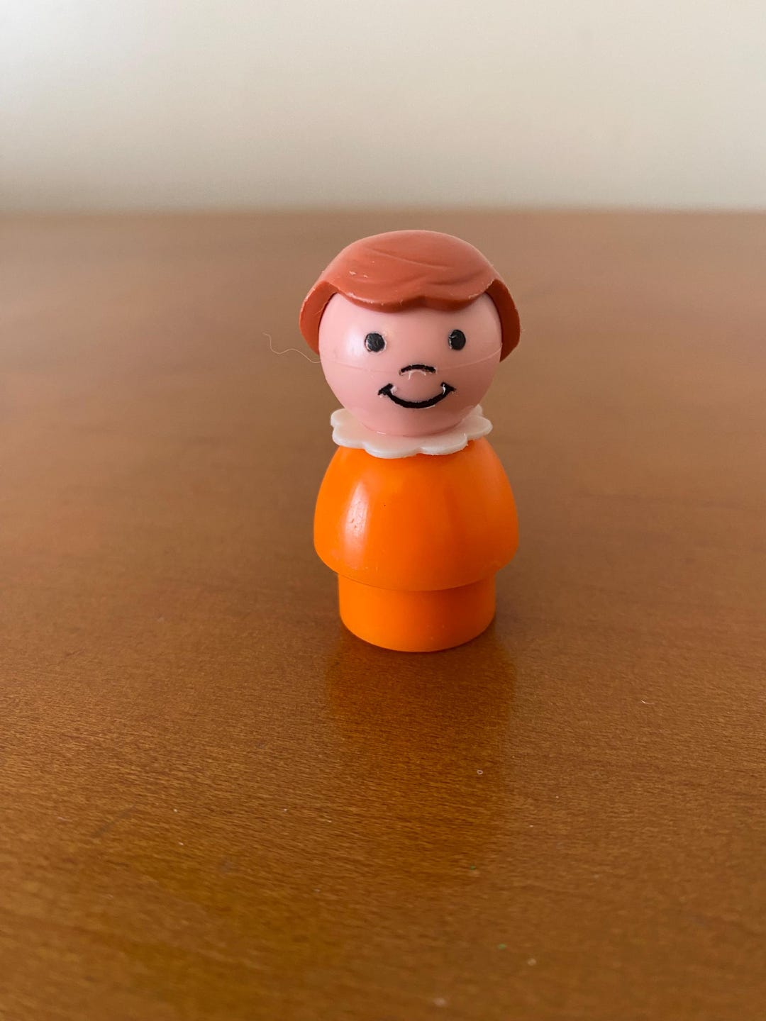 Vintage Fisher-price Little People HTF Orange Girl Brown Hair - Etsy