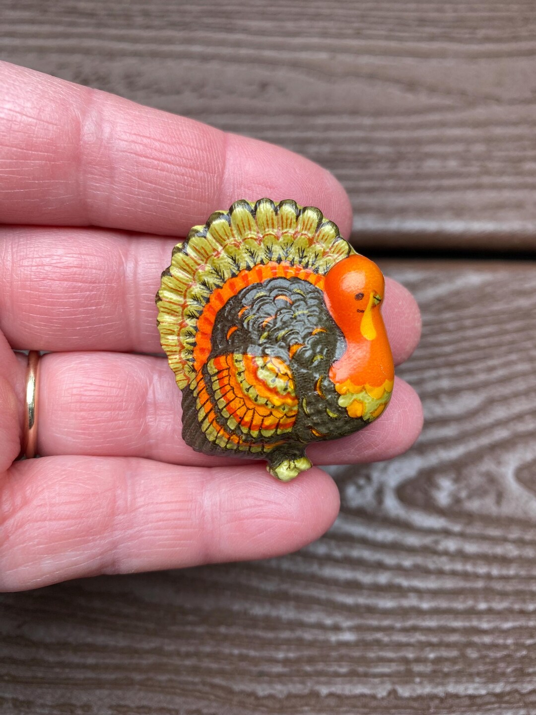 Vintage Jewelry Adorable Hallmark Fall Autumn Thanksgiving Turkey Pin ...