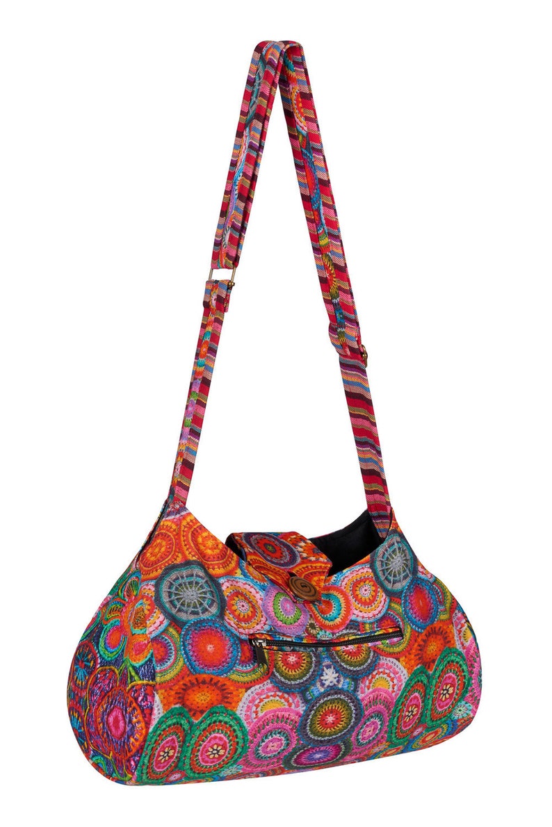 Medium size colourful shoulder bag | Etsy