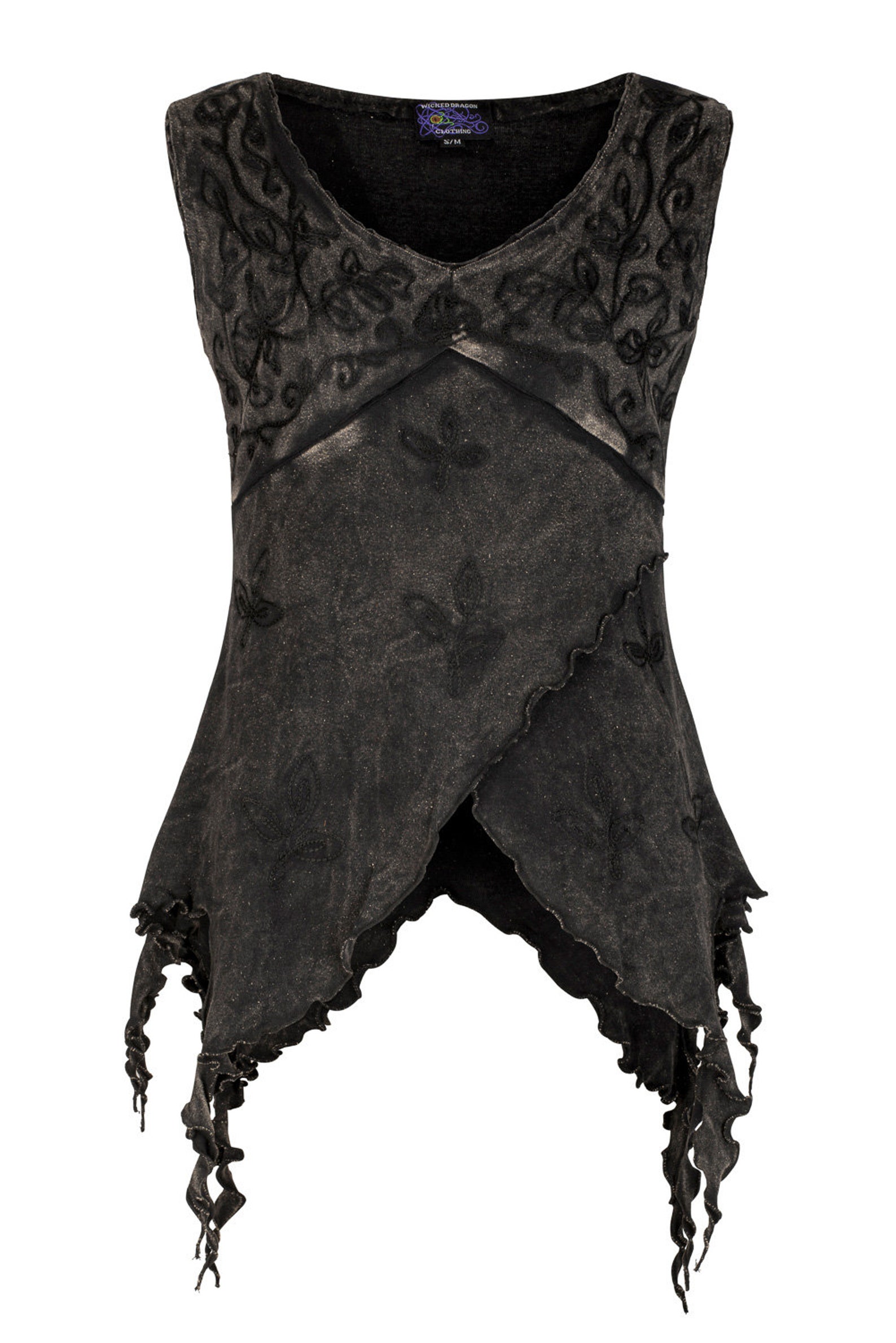 Embroidered PIXIE TOP Hippie Pointy Top Fairy Top Festival - Etsy