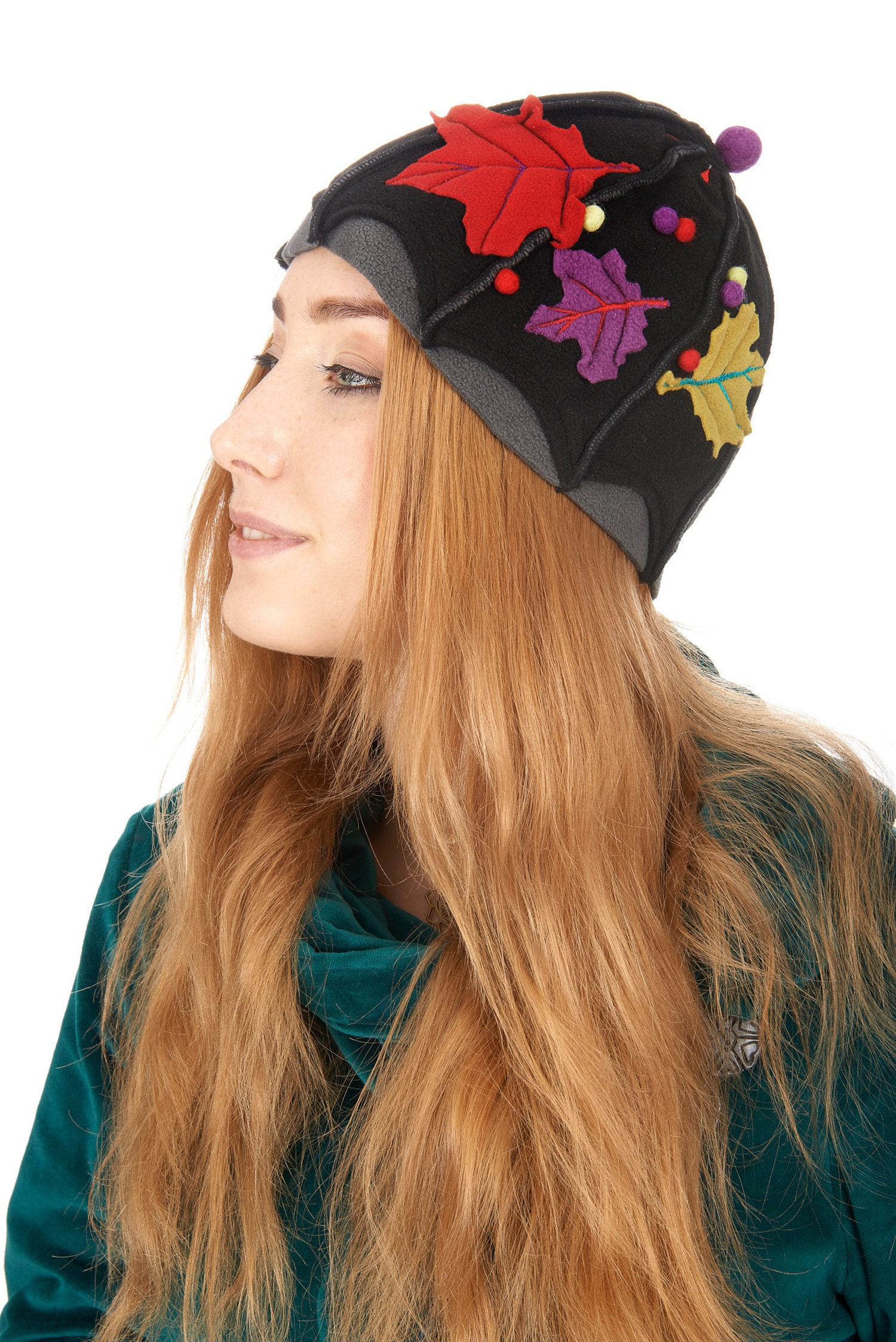 NATURE Inspired Winter Pixie Fairy Hat With Leaves and Berries - Etsy UK