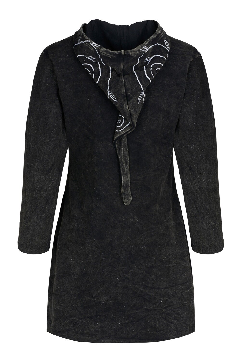 Long PIXIE HOODED JACKET With Spiral Embroidery Available up - Etsy UK