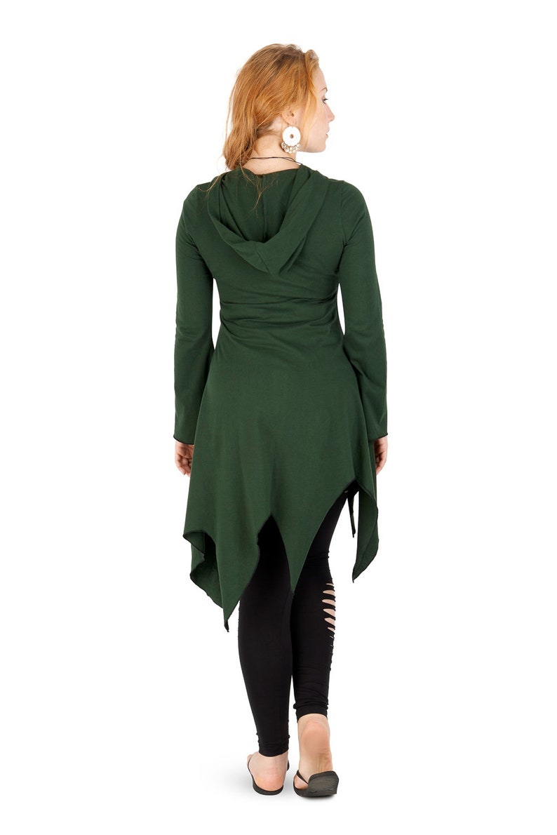 Pointy Pixie Jacket With Hood Long Boho Jacket Hippie and - Etsy UK