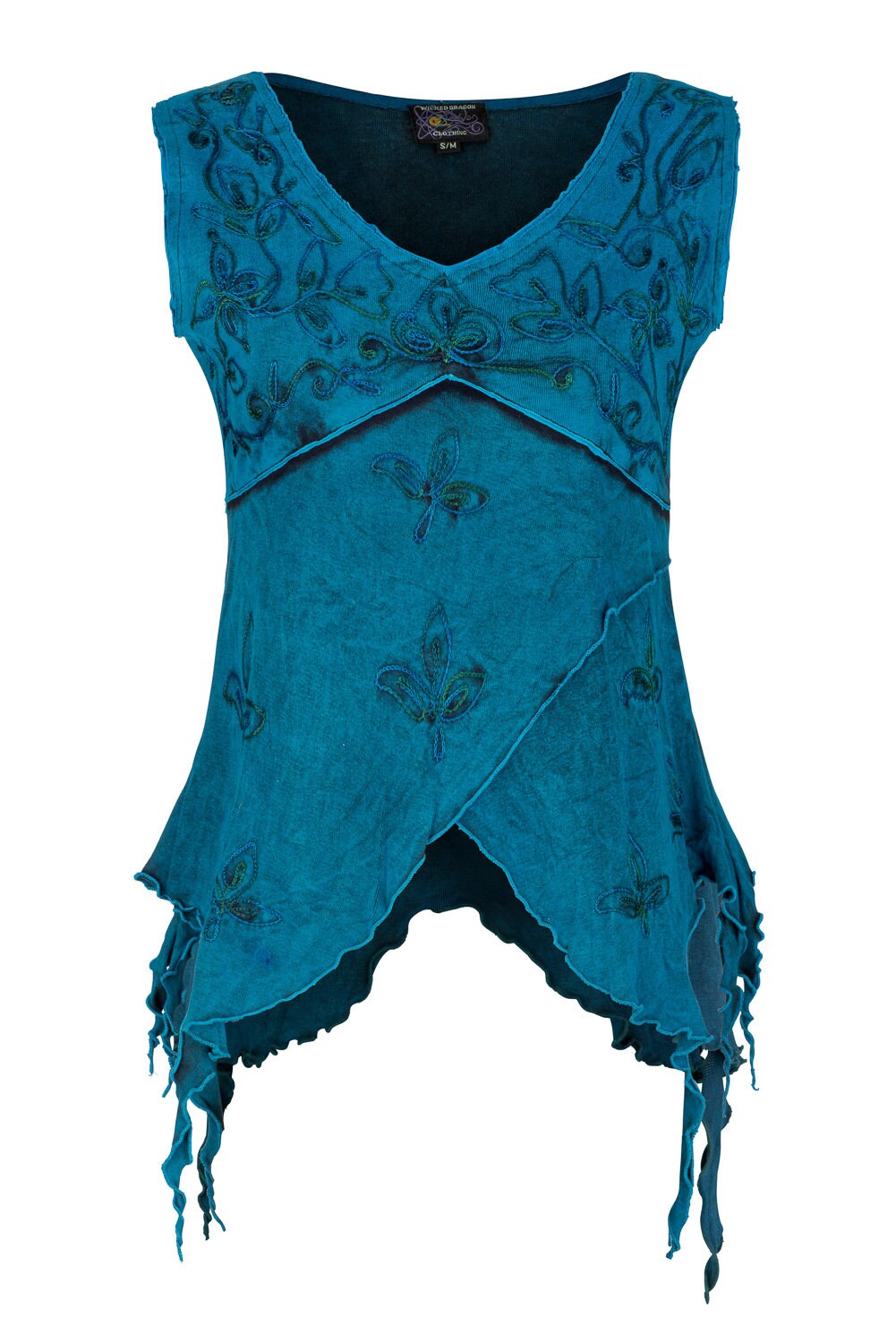 Embroidered PIXIE TOP Hippie Pointy Top Fairy Top Festival - Etsy