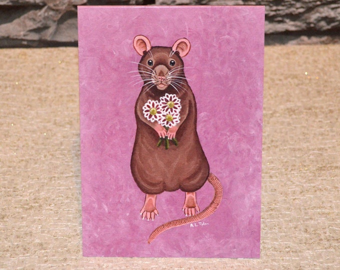 Pet Rat Greetings Card, Thinking of You, Mother's Day, Celebration ...