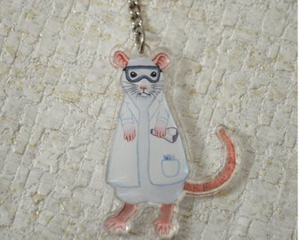 Science Lab Keychain - Etsy