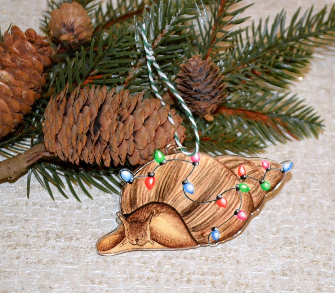 Giant African Land Snail Christmas Decoration, Xmas Snail Tree ...