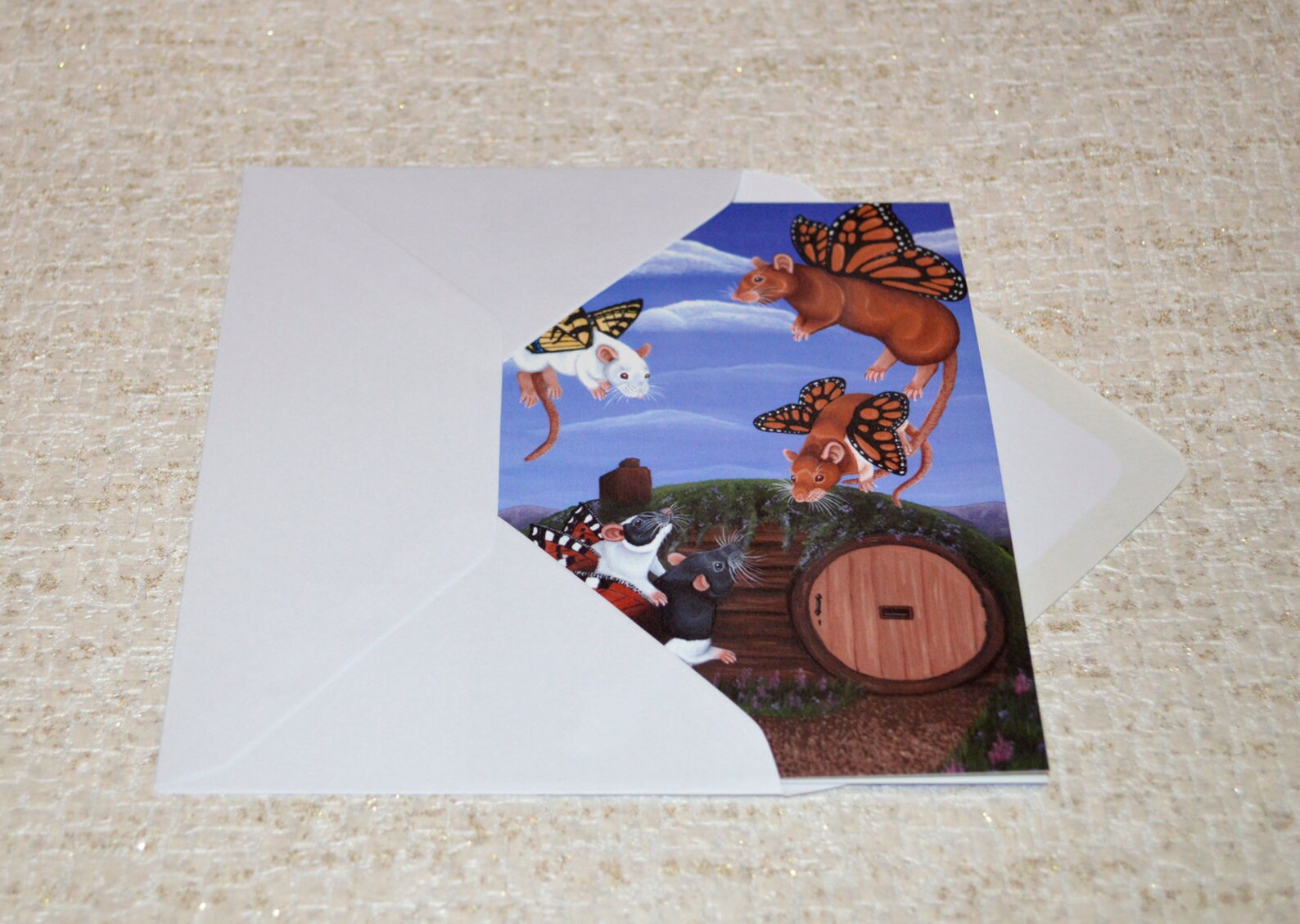 Family of Ratterflies Greetings Card Pet Rats With Butterfly | Etsy