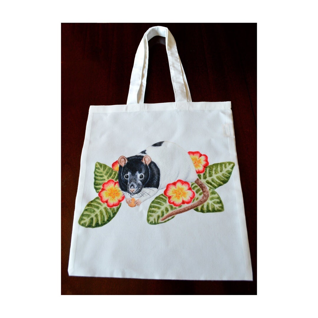 Hooded Rat Shopping Bag, Rat Tote Bag, Rat Shopping - Etsy