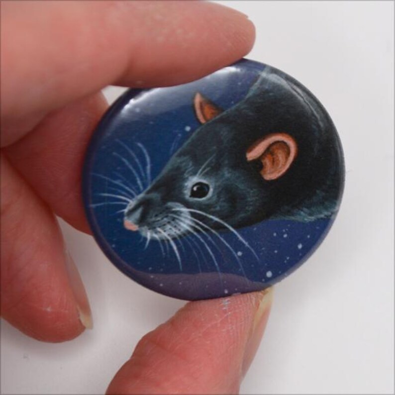 Rat Button Badges, Two Designs, Night Sky Design - Etsy