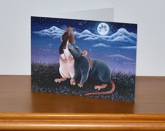 Rat Card | Etsy