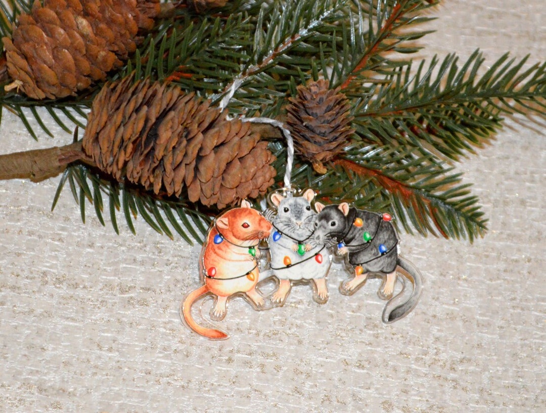 Gerbil Christmas Decoration, Pet Gerbils, Gerbil Gift Idea, Gerbil ...
