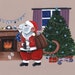 Santa Rat Greetings Card, Father Christmas, Christmas Greetings Card ...