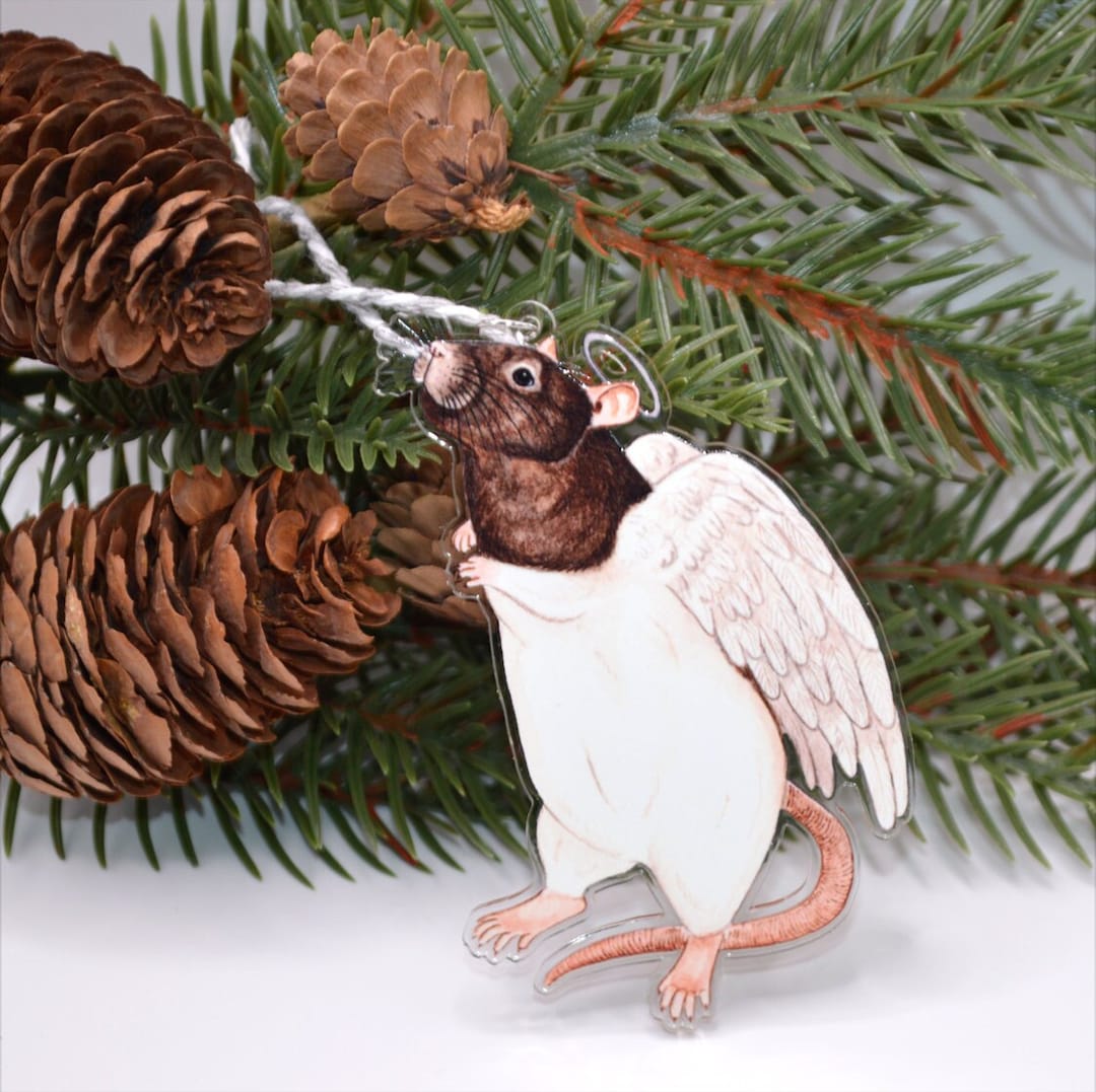 Angel Rat Decoration, Festive Angel Rat, or Rat Memorial - Etsy