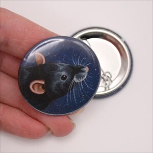 Rat Button Badges, Two Designs, Night Sky Design - Etsy