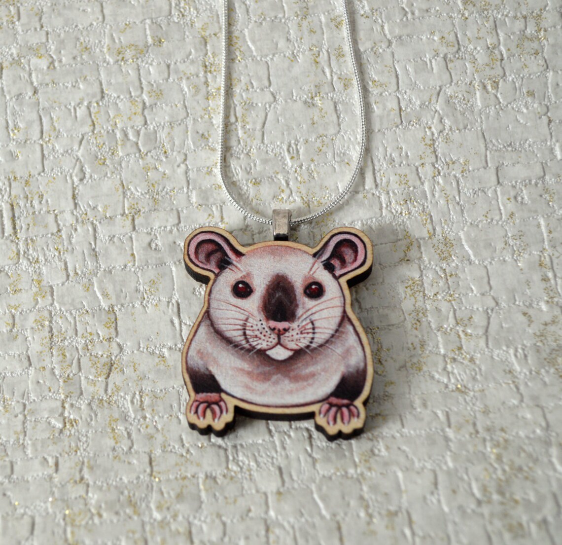 Siamese Rat Necklace Wearable Rat Art Rat Jewellery Rat - Etsy
