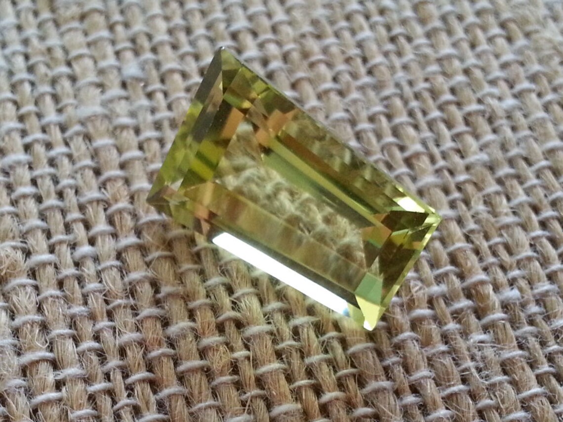 Gemstone Lemon Citrine 6.86 CT Keystone Cut - Reduced - Free Shipping ...