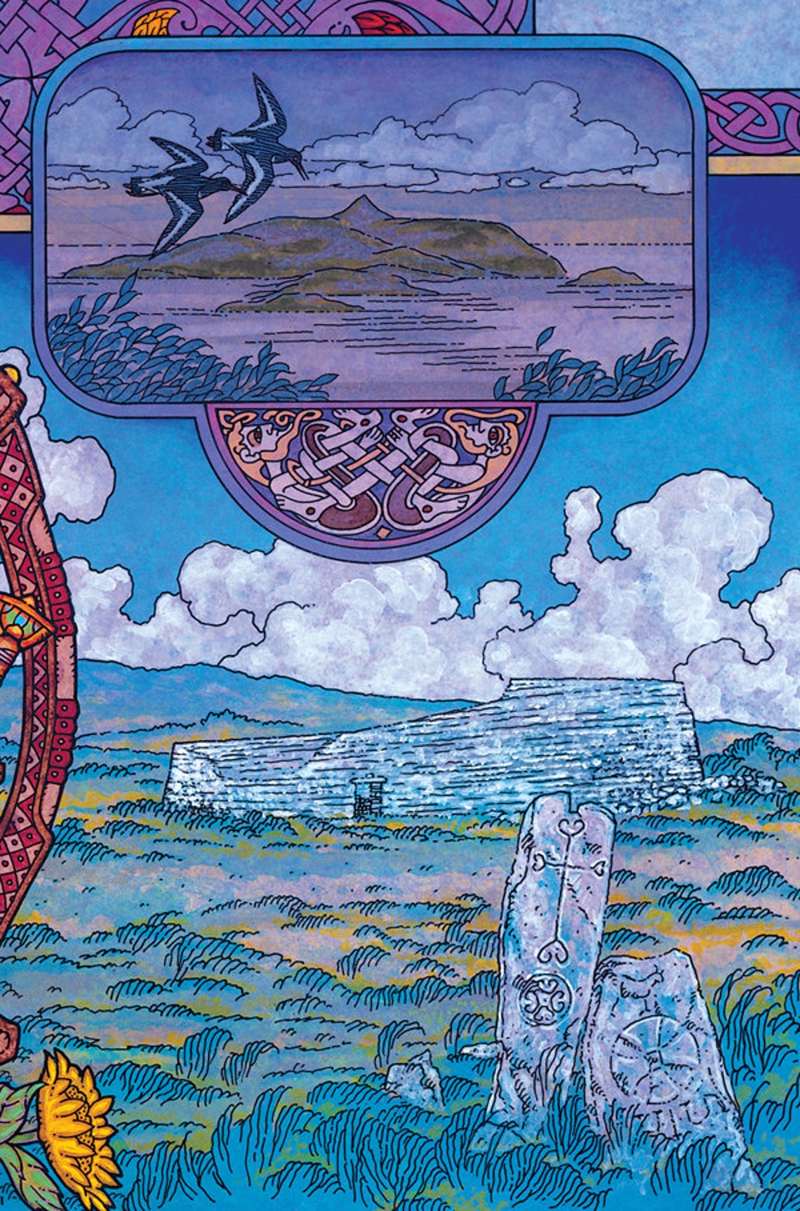 Celtic Irish Fantasy Art 'sadb' Print. Ireland, Landscape, Goddess ...
