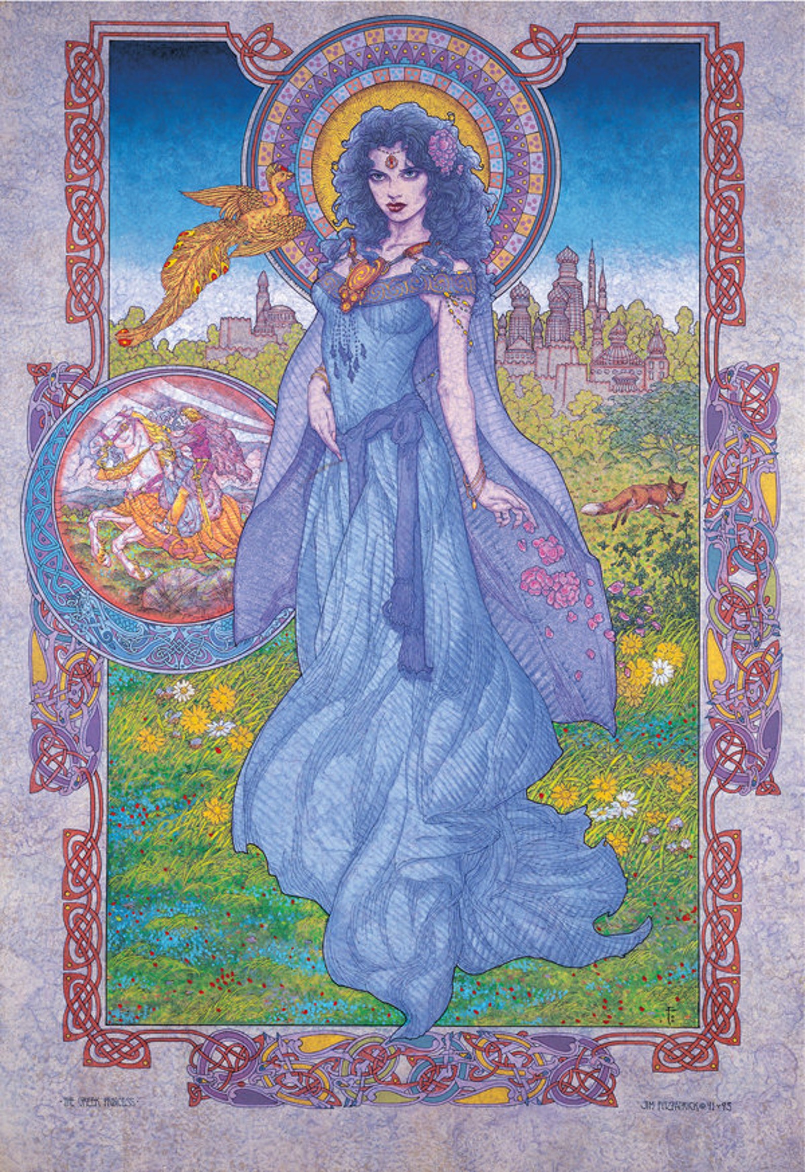 Celtic Irish Fantasy Art 'the Greek Princess' 8x11 Print. Ireland ...