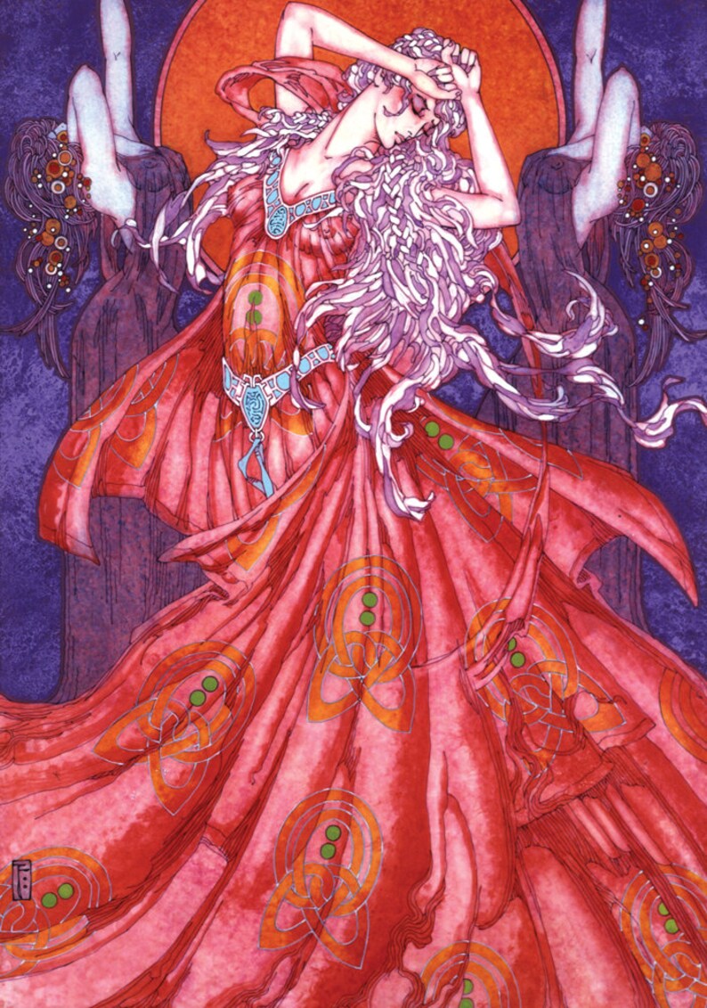 Fantasy Celtic Art Morrigan Na Badb. Ireland, Goddess, Queen, Princess ...