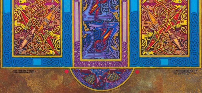 Fine Art Print the Shining Path 8x11. Christian Art, Christian Cross ...