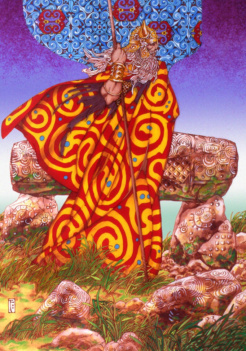 Celtic Irish Fantasy Art BREAS THE BEAUTIFUL - Etsy