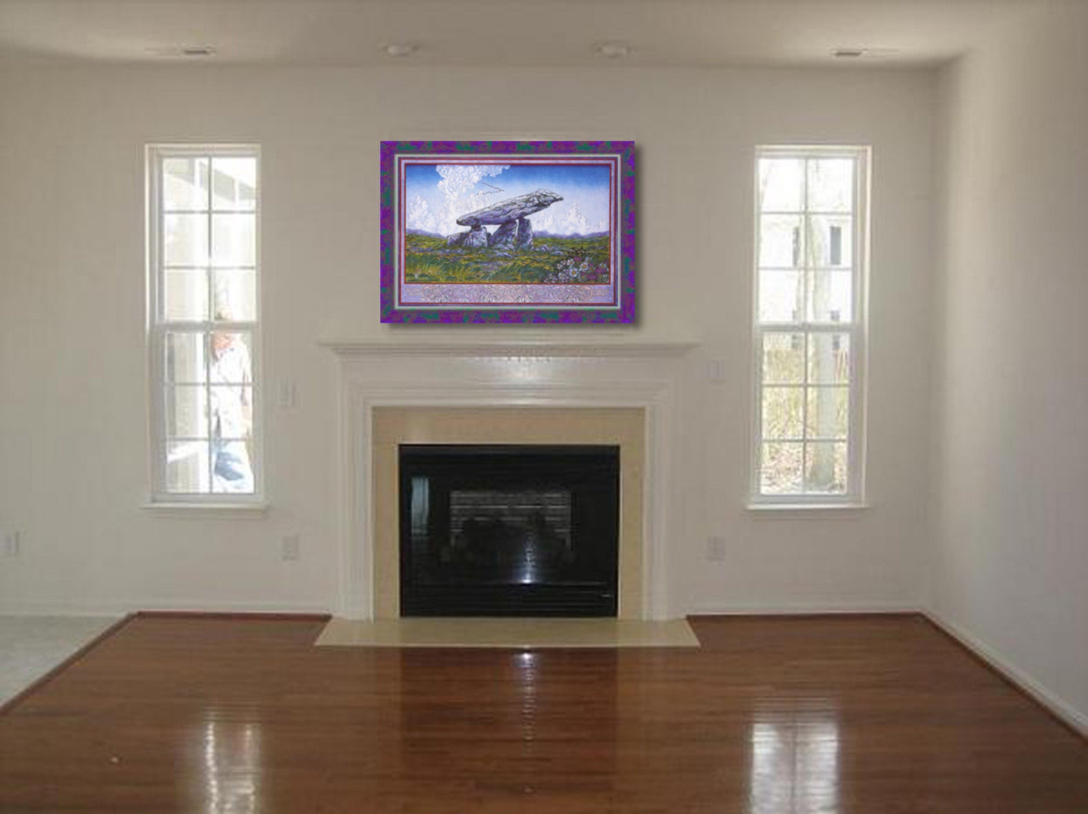 Fine Art Print Irish Landscape Painting Kilclooney Dolmen. Irish Art ...