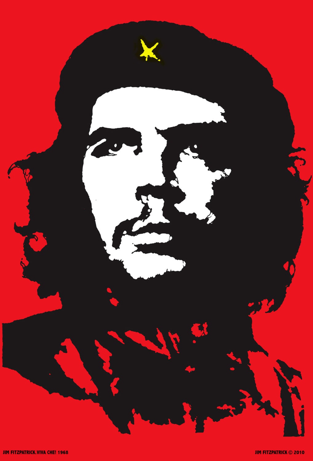 Viva Che 1968 Poster Print 36x24. Pop Art, Vintage Art, Retro Art, Fine ...