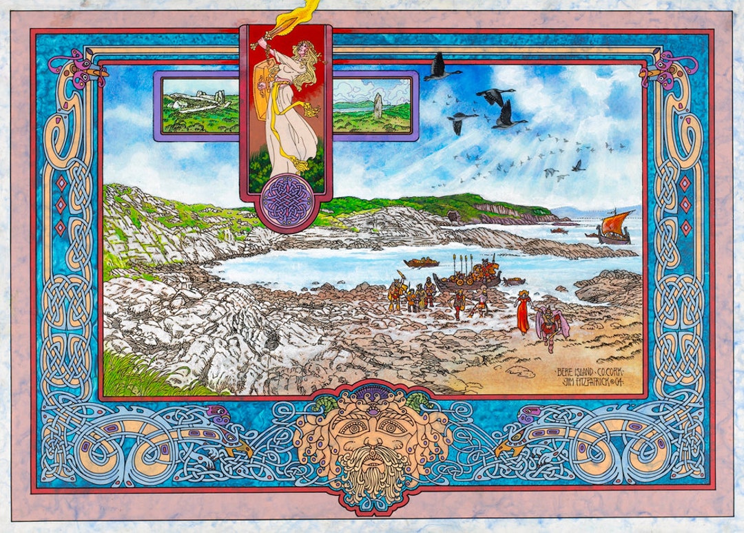 Irish Landscape BERE ISLAND. Celtic, Irish, Ireland, Fine Art Print ...