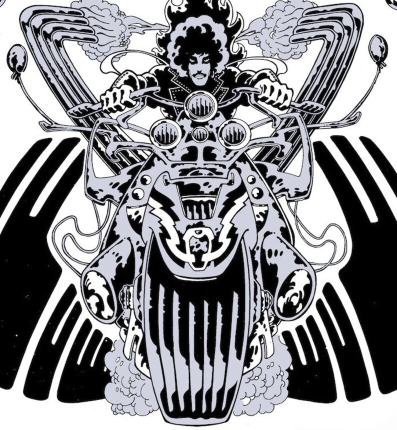 Poster Art Thin Lizzy the Rocker Print. Retro Art Print, Vintage ...