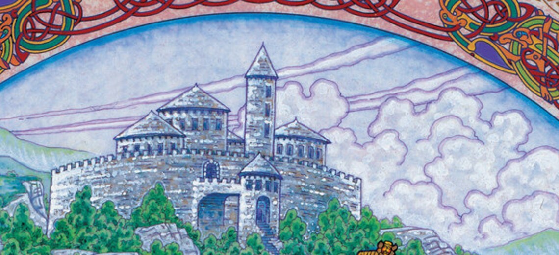 Celtic Irish Fantasy Art 'oisin and Niamh Tir Na Nog' Signed Open ...