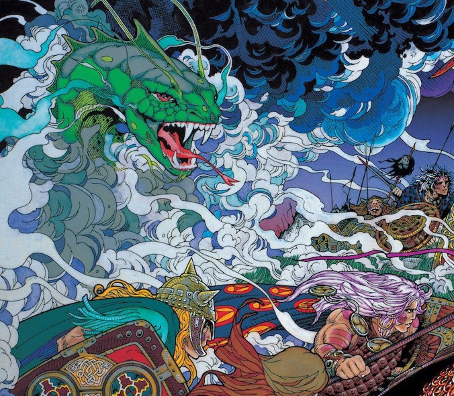 Celtic Irish Fantasy Art Print. Nuada the High King. Signed Open ...