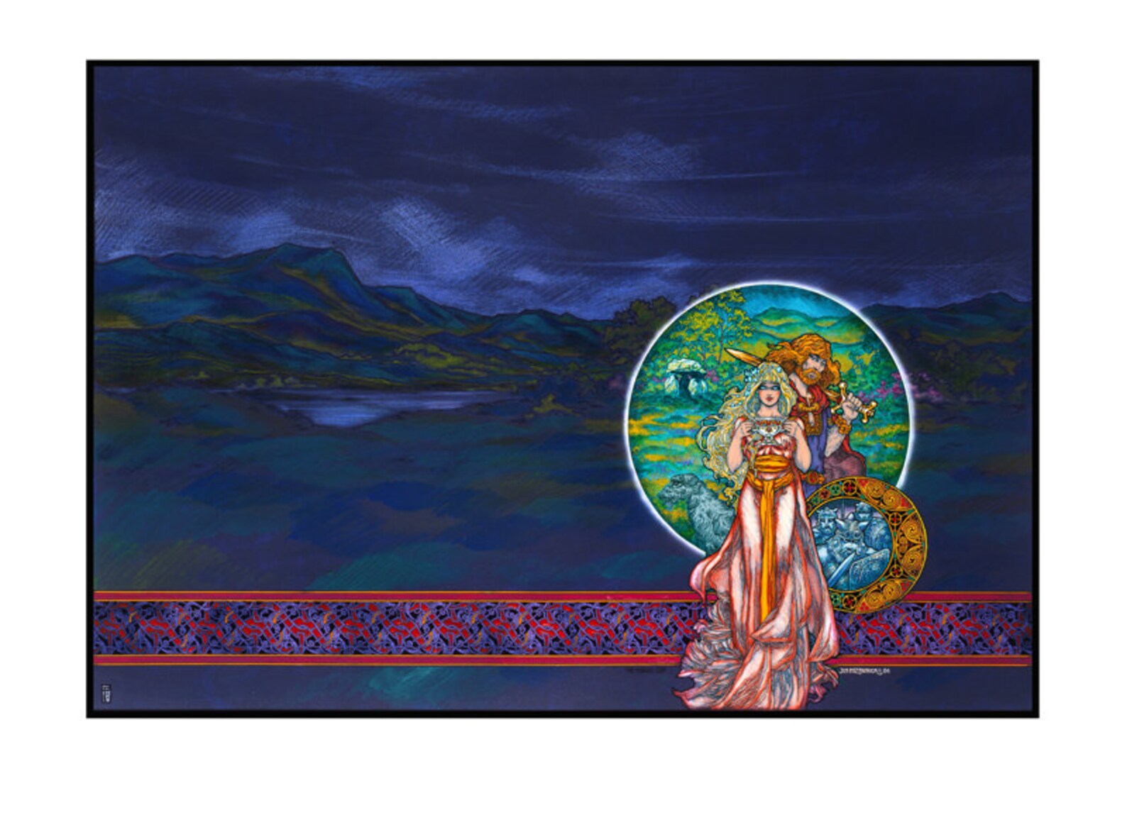 Celtic Irish Fantasy Art 'the Magic Cup' 8x11" Print. Ireland, Love ...