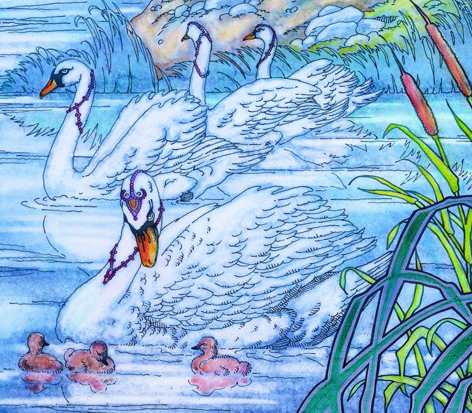 Irish Art Print Children of Lir. King Lir. Celtic, Irish, Ireland ...