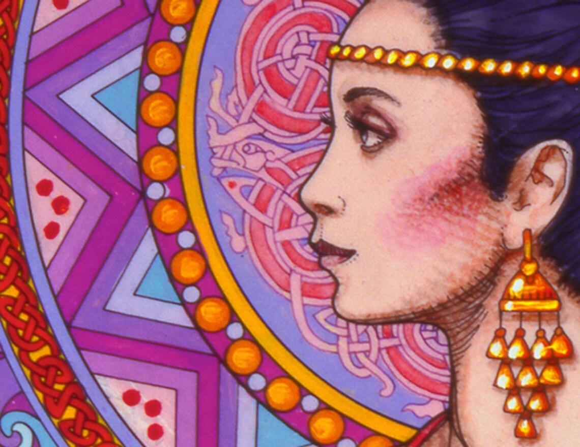 Celtic Irish Warrior Princess - Fine Art Print, Made in Ireland. Irish ...