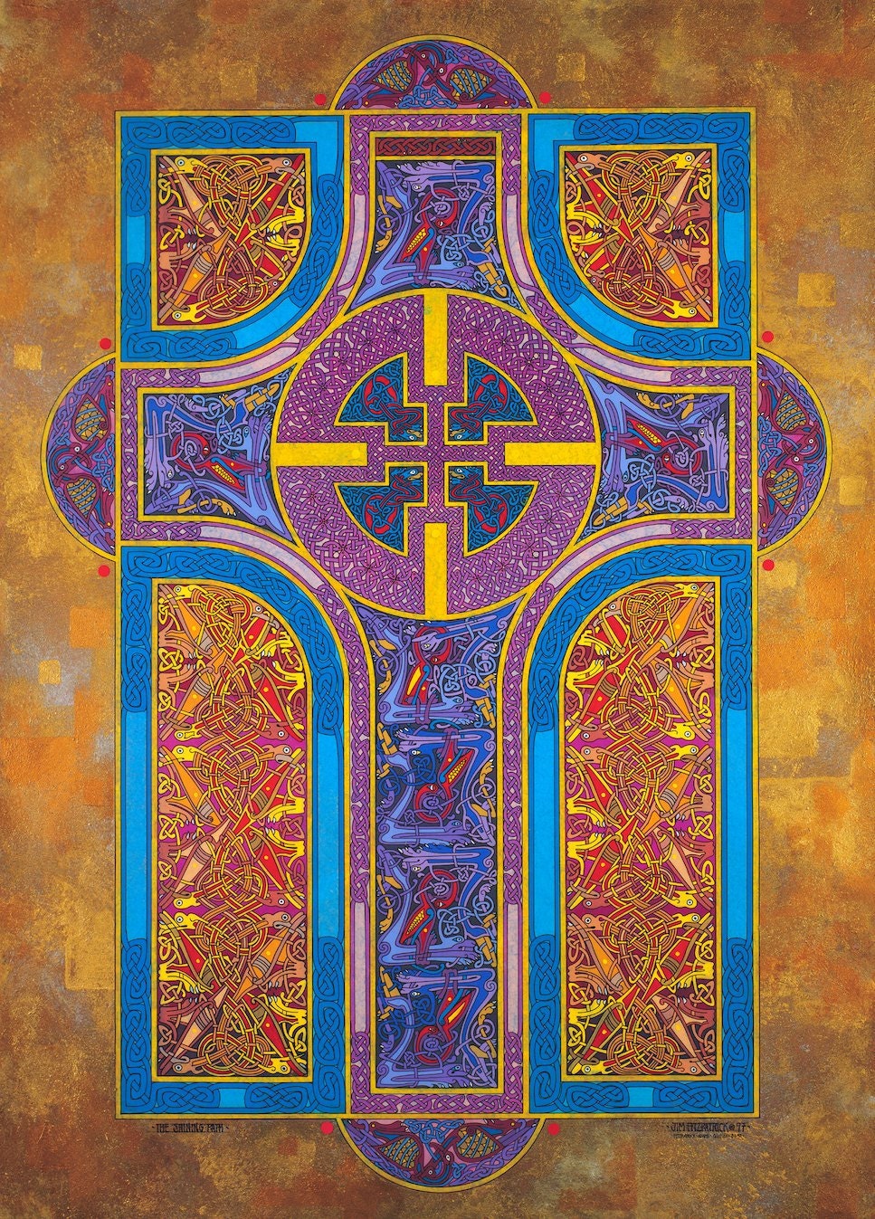 Fine Art Print the Shining Path 8x11. Christian Art, Christian Cross ...