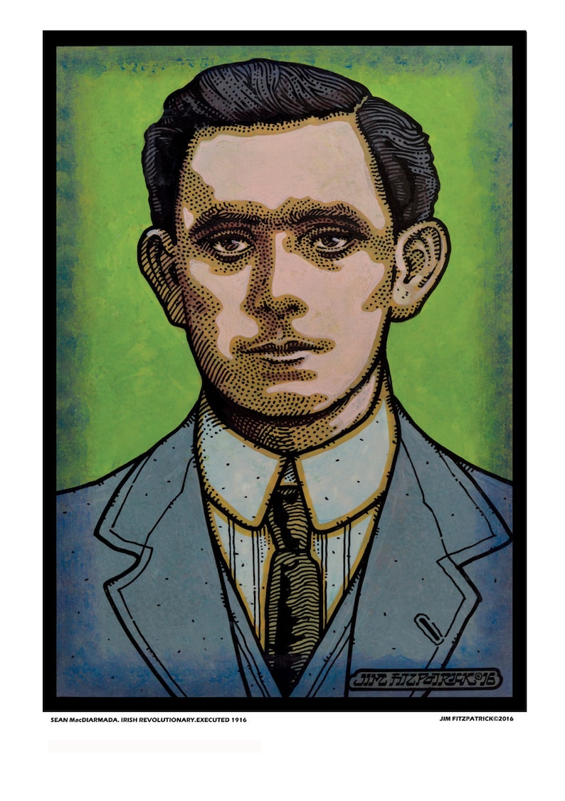 Seán Mac Diarmada. Irish Revolutionary. Executed 1916. by Jim - Etsy