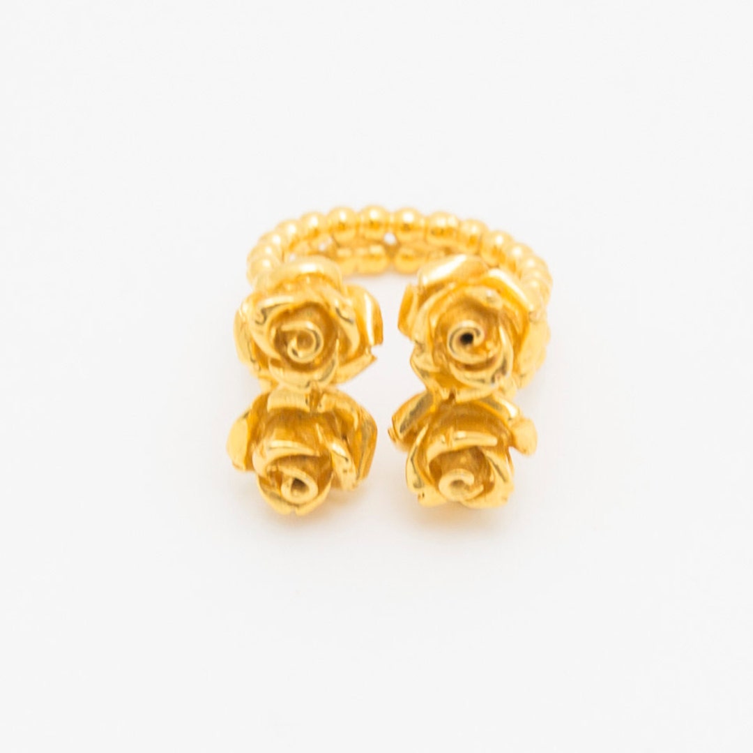 Double Rose Ring - Etsy