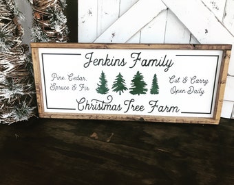 Tree farm sign | Etsy