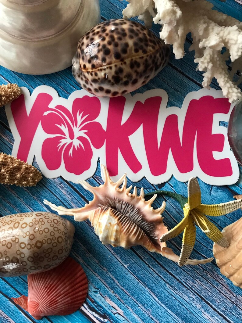 Hot Pink Yokwe Premium Vinyl Window Sticker in 4 Sizes - Etsy