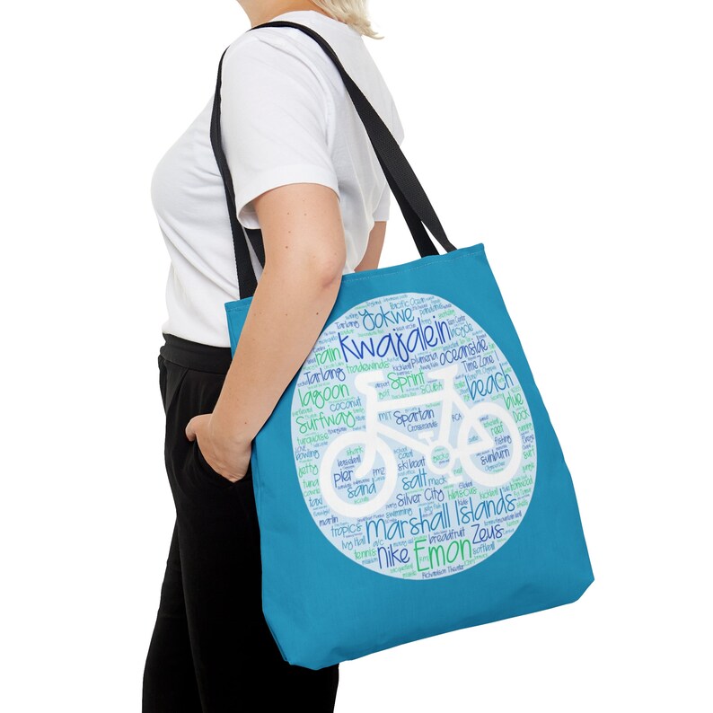 Word Art Bicycle Kwajalein Marshall Islands Tote Bag - Etsy