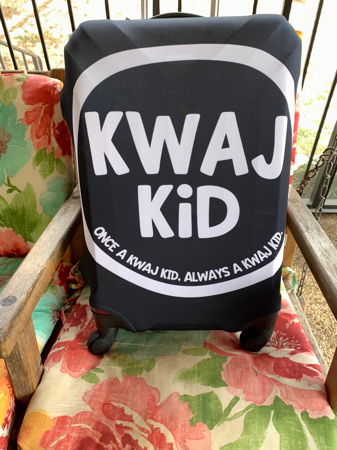 Kwaj Kid and Kwajalein Atoll Luggage Cover - Etsy