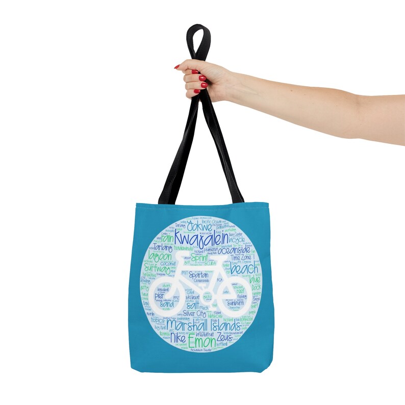 Word Art Bicycle Kwajalein Marshall Islands Tote Bag - Etsy