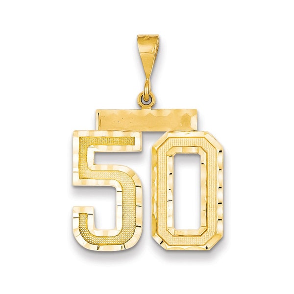 Number 50 Charm - Etsy