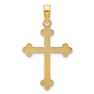 14K Goldy Fancy Cross Pendant - Etsy