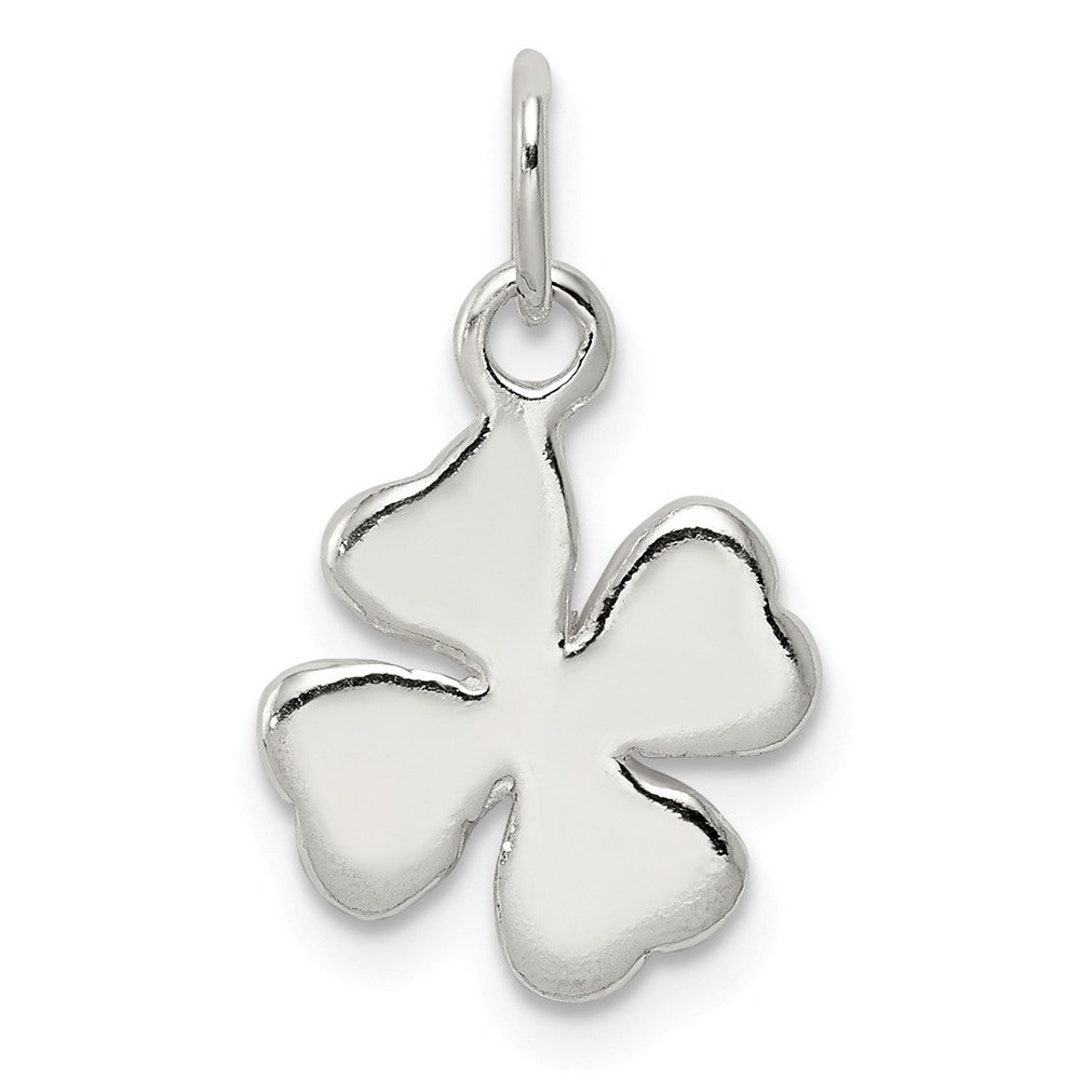 Sterling Silver 4 Leaf Clover Charm New Pendant - Etsy
