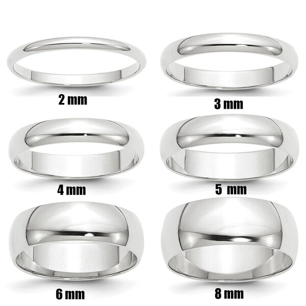 Mens Wedding Bands White Gold - Etsy