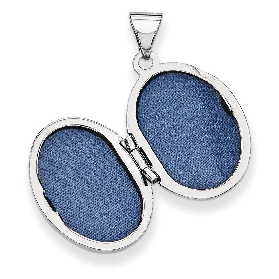 14K White Gold Locket New - Etsy