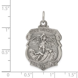 Sterling Silver St. Michael Badge Medal New Religious 925 - Etsy