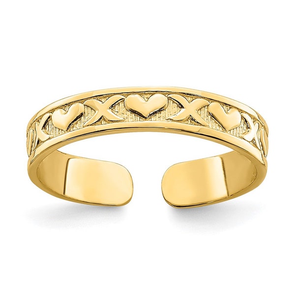 Heart Toe Ring - Etsy